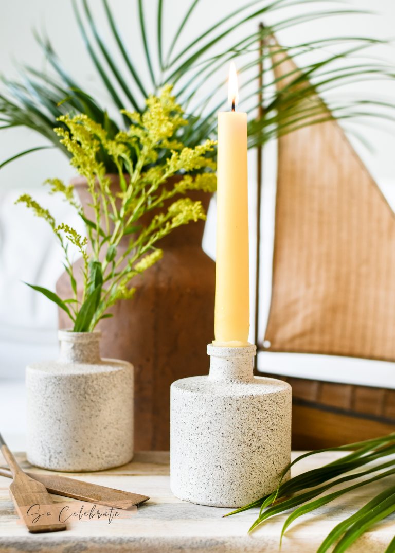 DIY | Zomer decoratie zelf maken: 'beachy' vaasjes - So Celebrate!