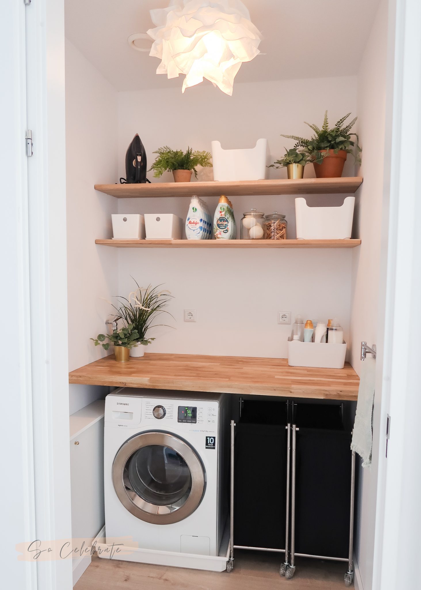 Klein washok inrichten | wasruimte make-over! - So Celebrate! - vier de ...