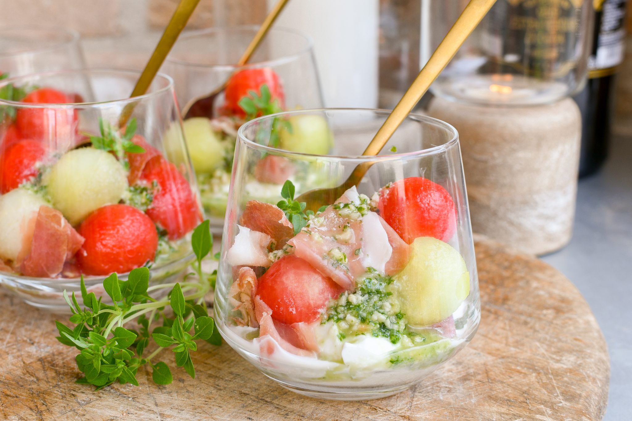 Zomers voorgerecht | meloen, basilicum & burrata - So Celebrate! - vier ...